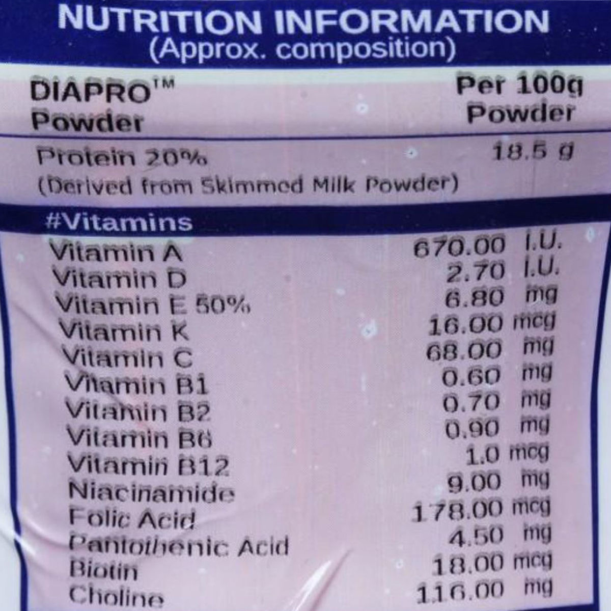 Diapro Sugar Free Vanilla Flavour Powder, 200 gm Price, Uses, Side ...