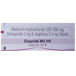 Diapride M2 HV Tablet | Uses, Side Effects, Price | Apollo Pharmacy