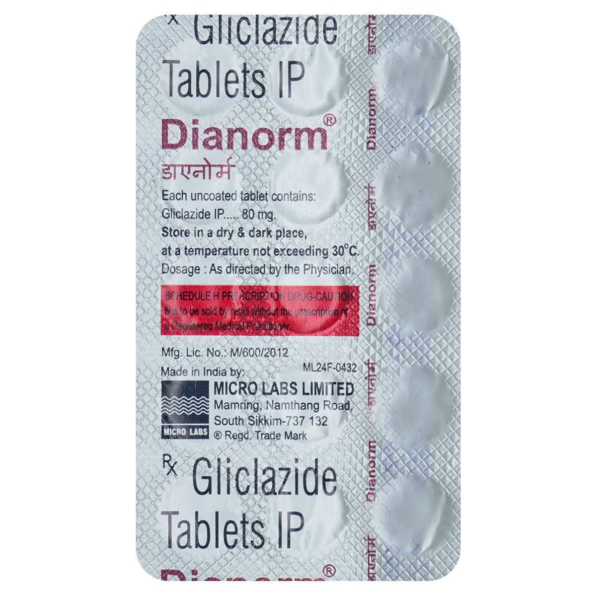Dianorm 80 Tablet | Uses, Side Effects, Price | Apollo Pharmacy