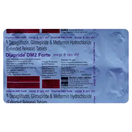 Diapride DM2 Forte Tablet 10's | Uses, Side Effects, Price | Apollo ...