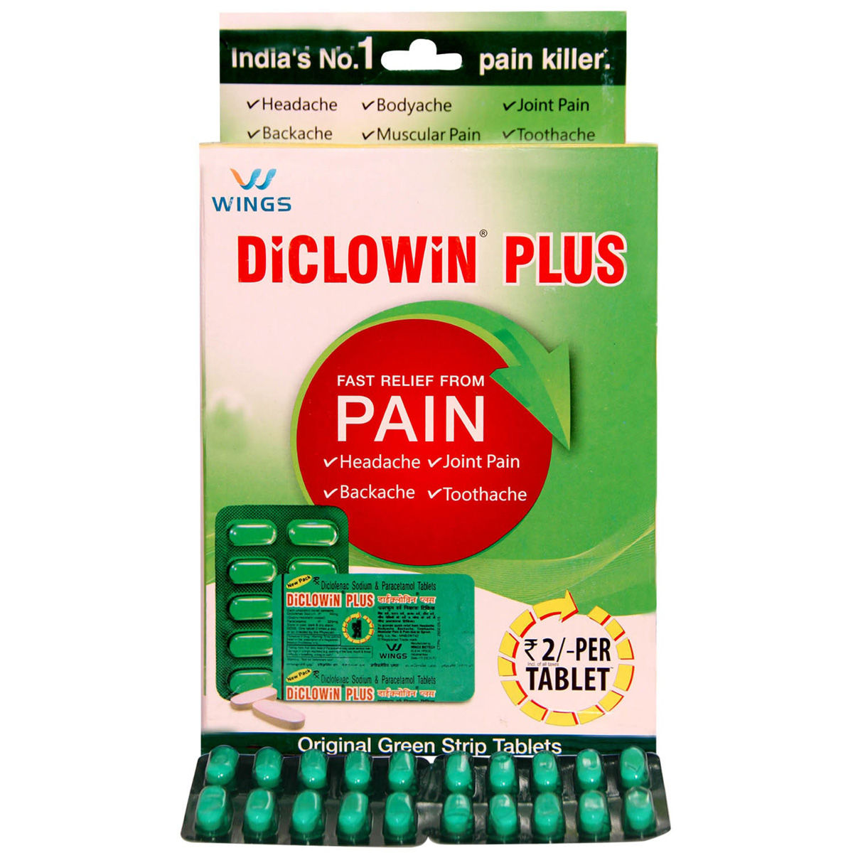 Diclowin Plus Tablet 10's Price, Uses, Side Effects, Composition ...