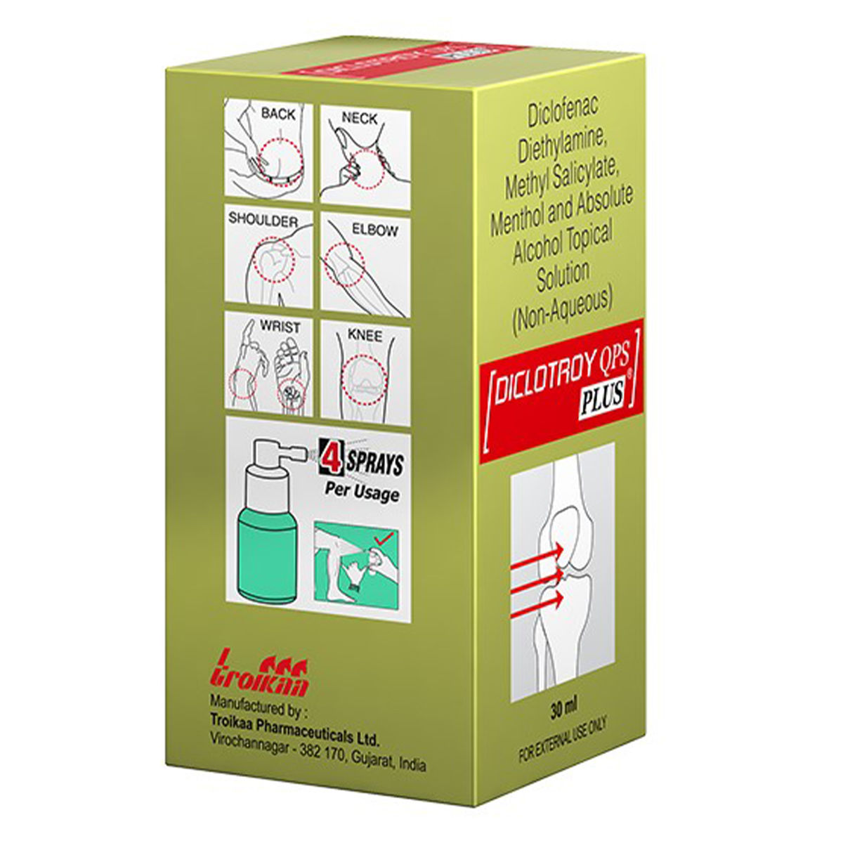 Diclotroy Qps Plus Solution 30ml Price, Uses, Side Effects, Composition ...