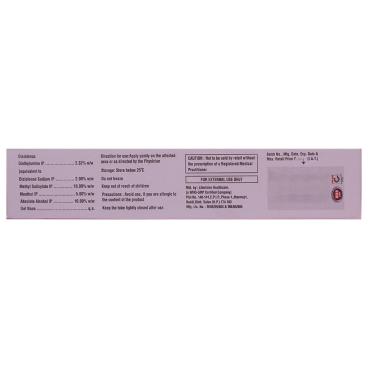Diclovijx Gel | Uses, Side Effects, Price | Apollo Pharmacy