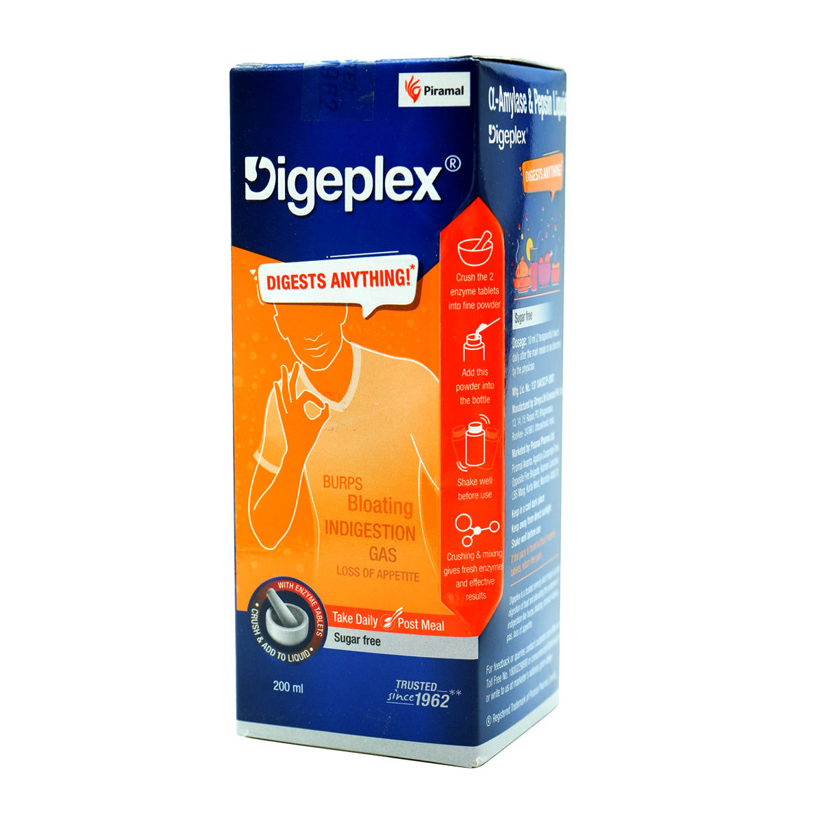 Digeplex Liquid 200 ml Price, Uses, Side Effects, Composition - Apollo ...