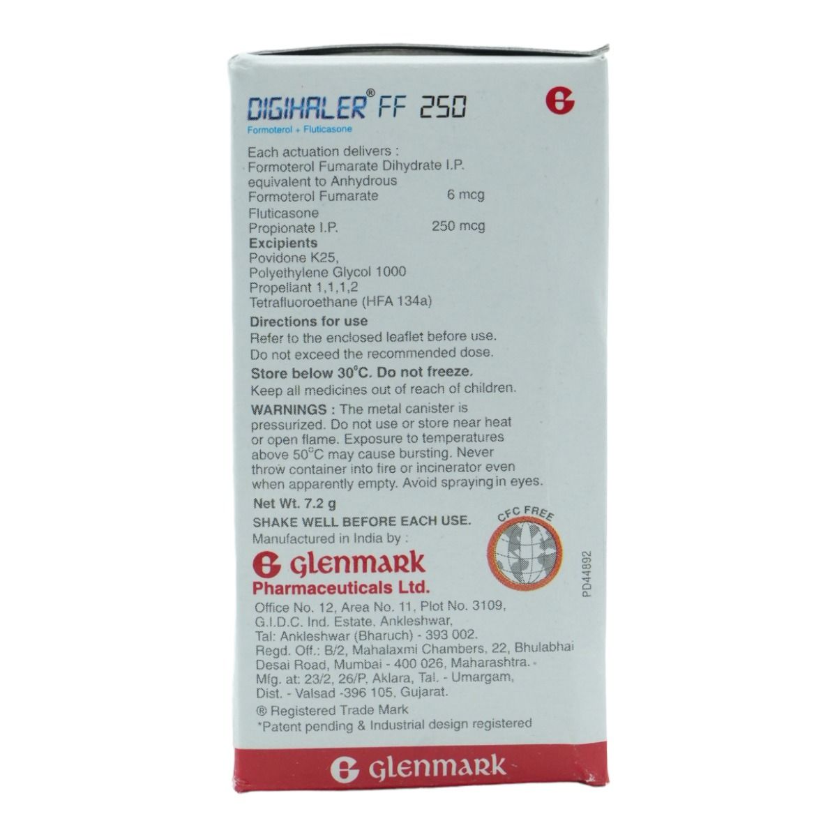 Digihaler FF 250 Inhaler 120 mdi Price, Uses, Side Effects, Composition ...