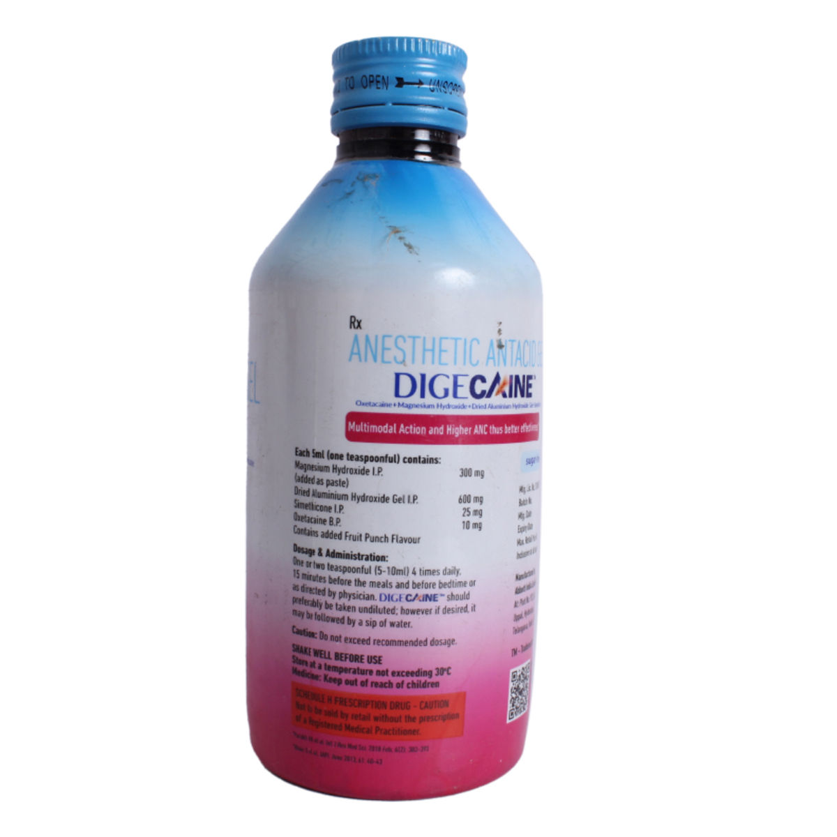 Digecaine Sugar Free Fruit Punch Oral Gel 200 ml Price, Uses, Side ...