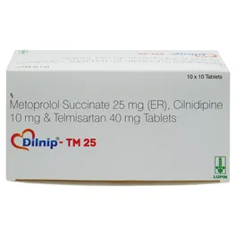 Dilnip-TM 25 Tablet 10's | Uses, Side Effects, Price | Apollo Pharmacy