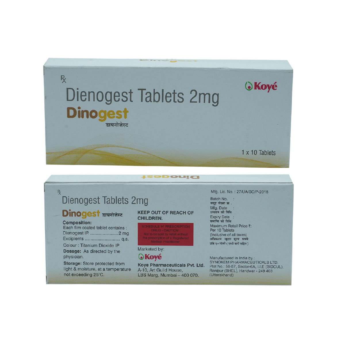 Dinogest Tablet 10's Price, Uses, Side Effects, Composition - Apollo ...
