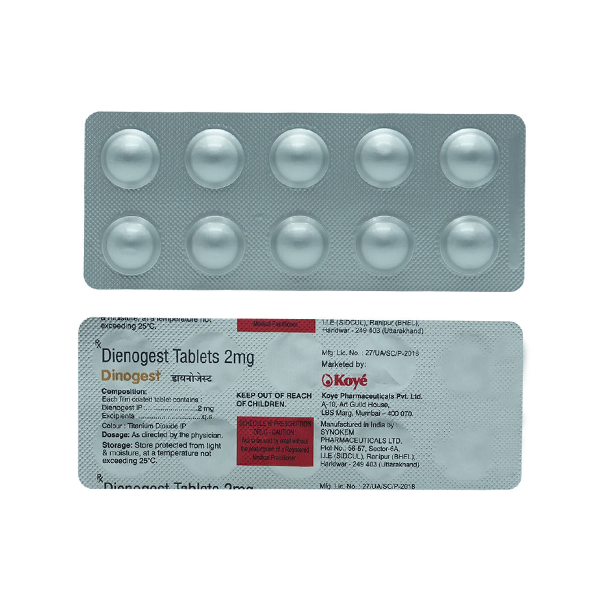 Dinogest Tablet 10's Price, Uses, Side Effects, Composition - Apollo ...