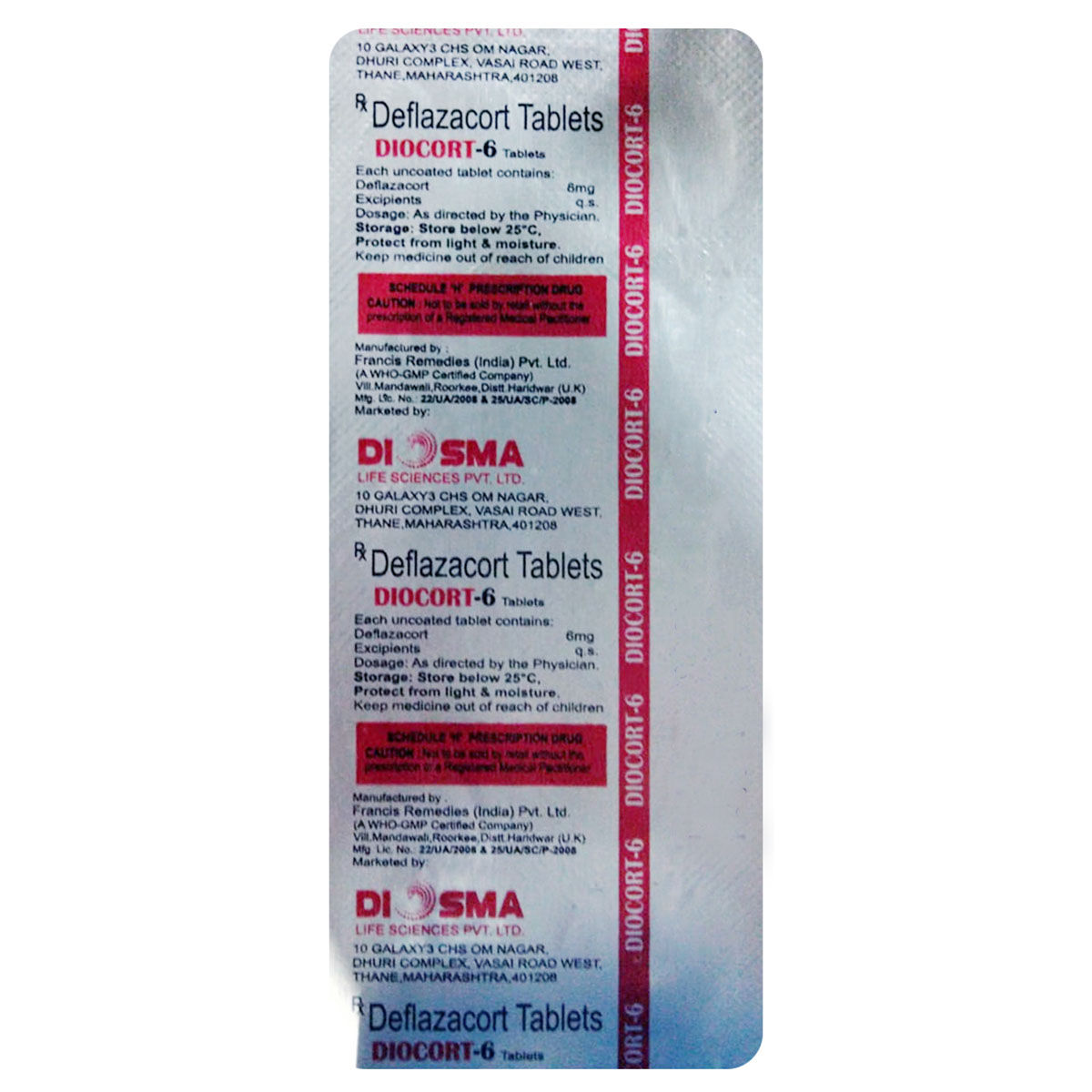 Diocort-6 Tablet | Uses, Side Effects, Price | Apollo Pharmacy