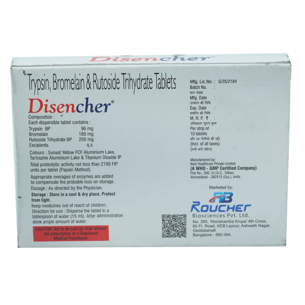 Disencher Tablet 10's Price, Uses, Side Effects, Composition - Apollo ...