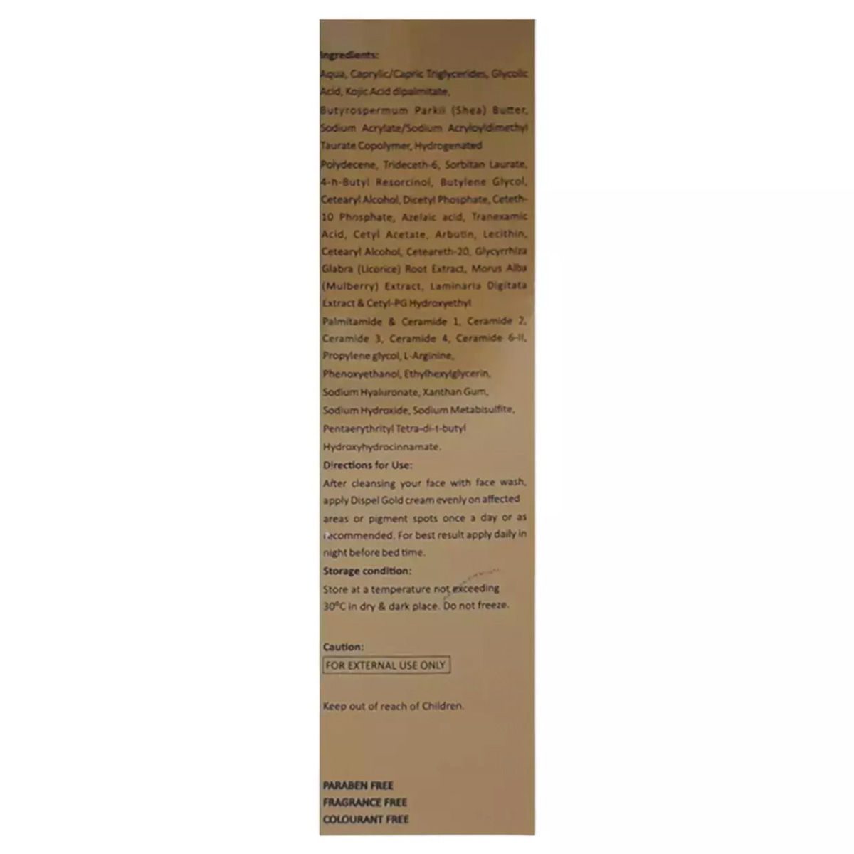 Dispel Gold Cream | Uses, Side Effects, Price | Apollo Pharmacy