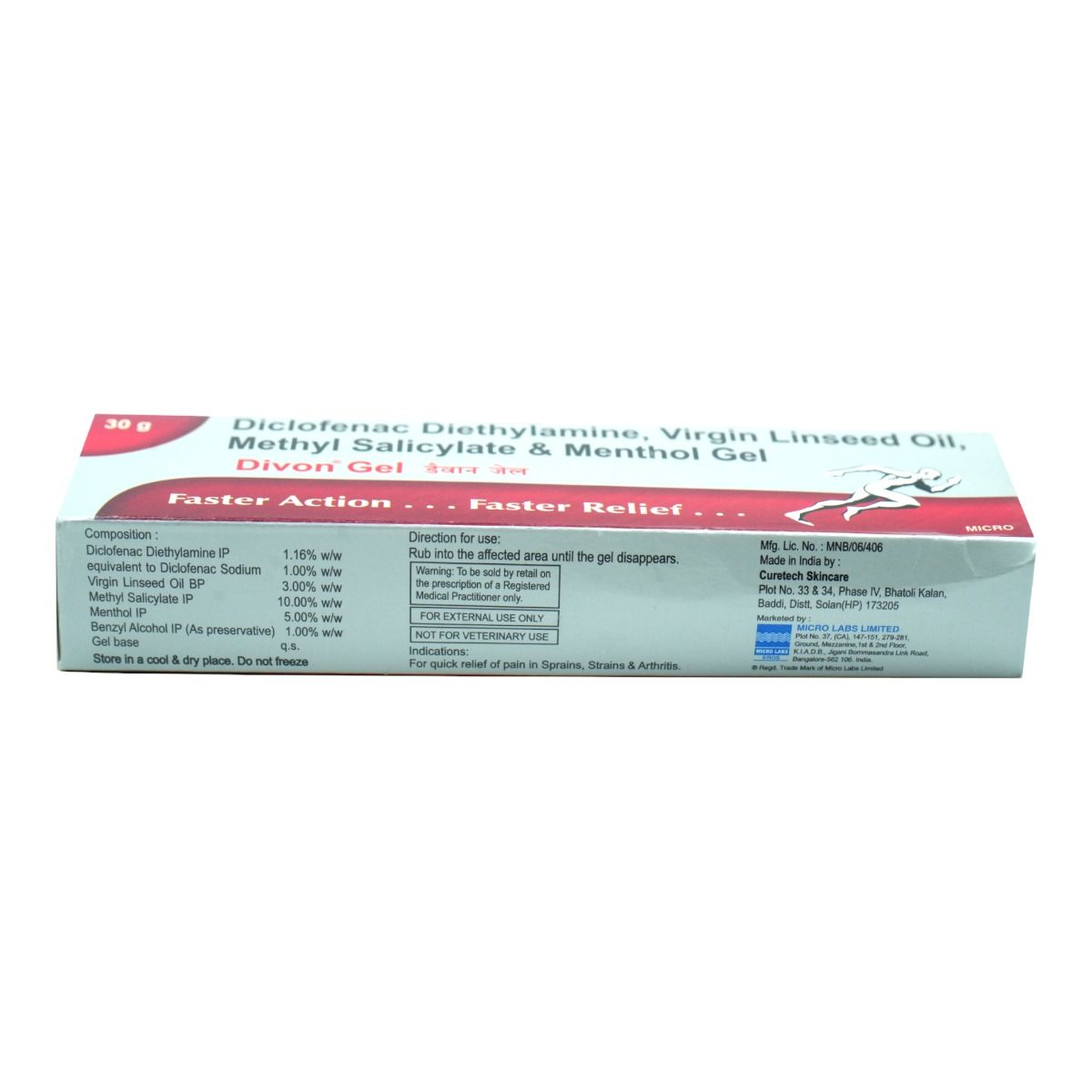 Divon Gel 30 gm Price, Uses, Side Effects, Composition - Apollo Pharmacy