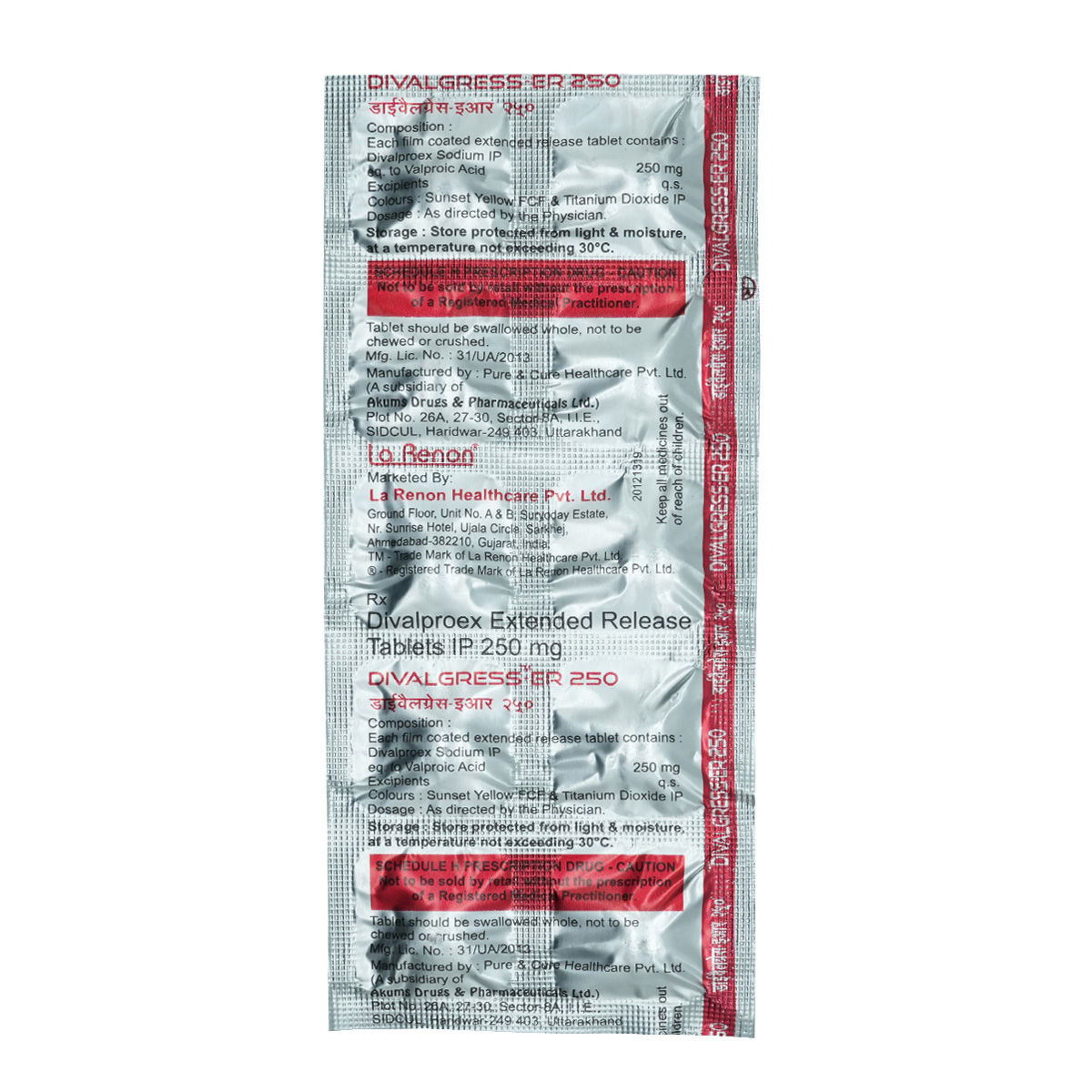 Divalgress-ER 250 Tablet | Uses, Side Effects, Price | Apollo Pharmacy