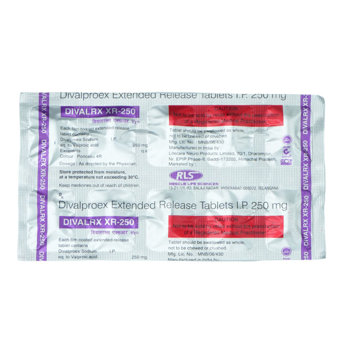 Divalrx XR-250 Tablet | Uses, Side Effects, Price | Apollo Pharmacy