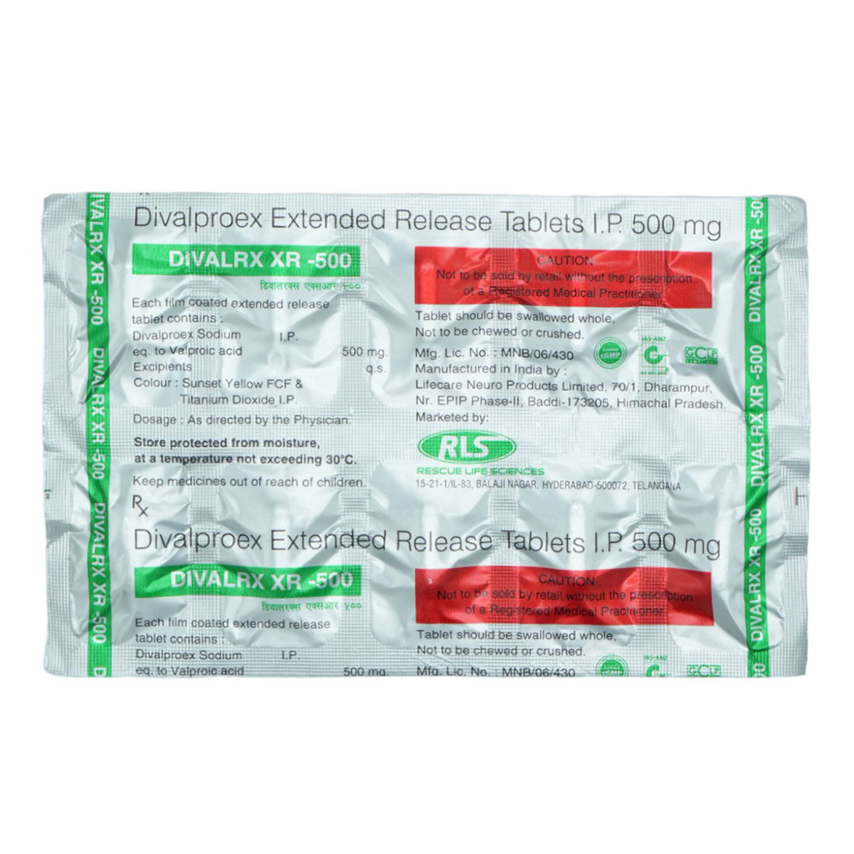 Divalrx XR-500 Tablet | Uses, Side Effects, Price | Apollo Pharmacy