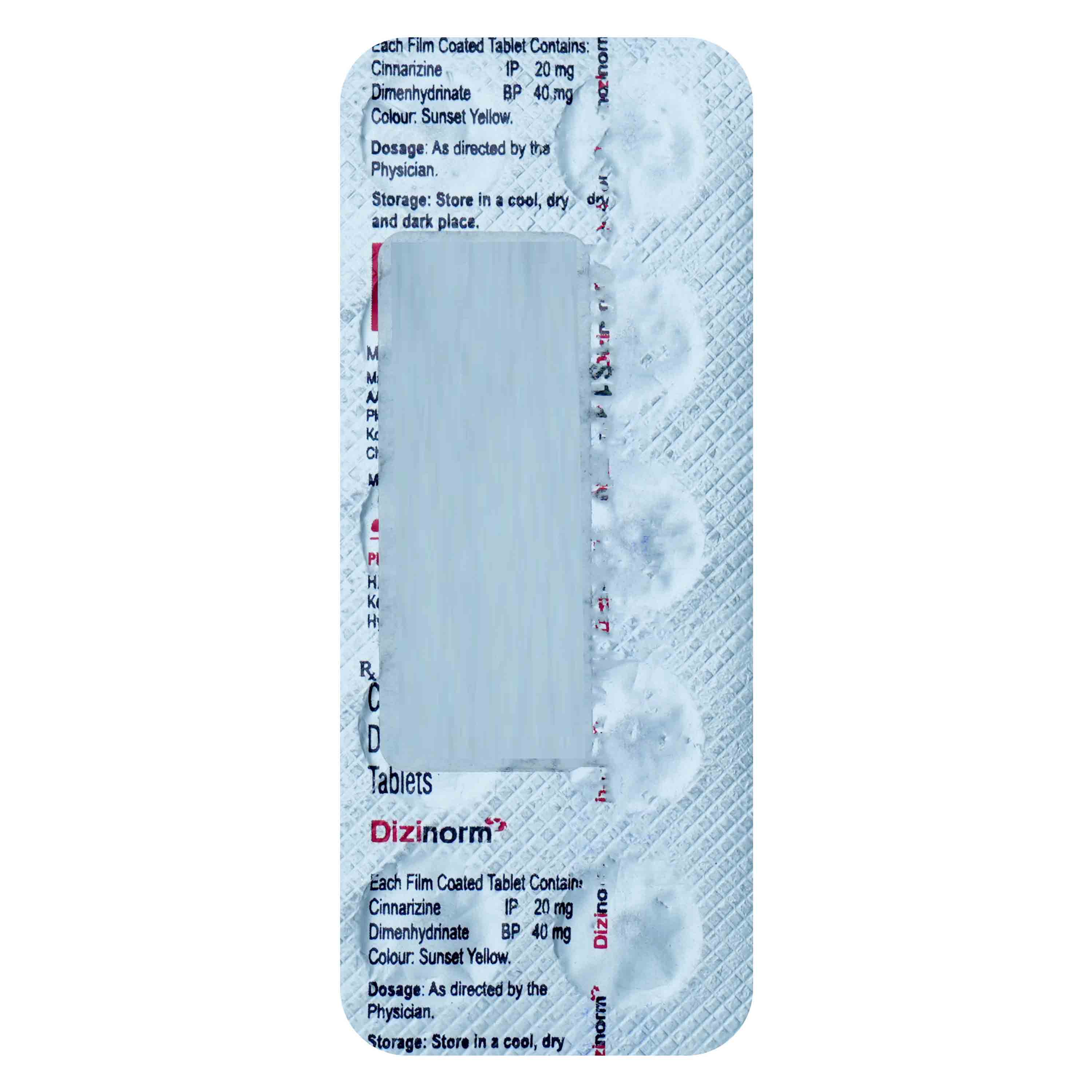 Dizinorm 40 mg Tablet | Uses, Side Effects, Price | Apollo Pharmacy
