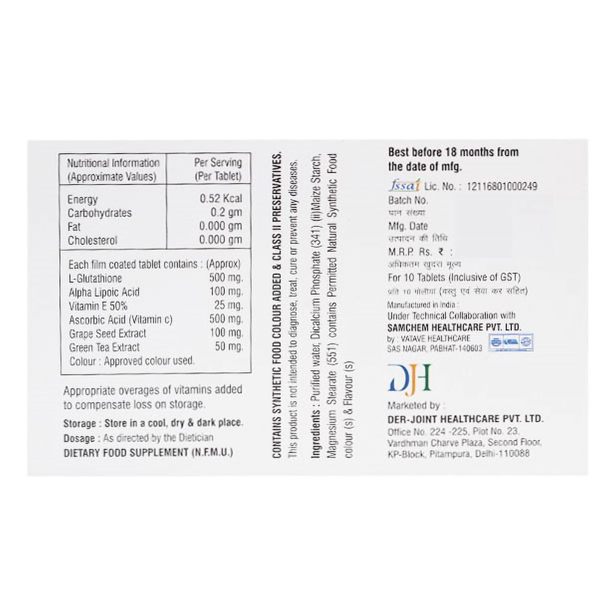 Djvita-CD Tablet 10's Price, Uses, Side Effects, Composition - Apollo ...