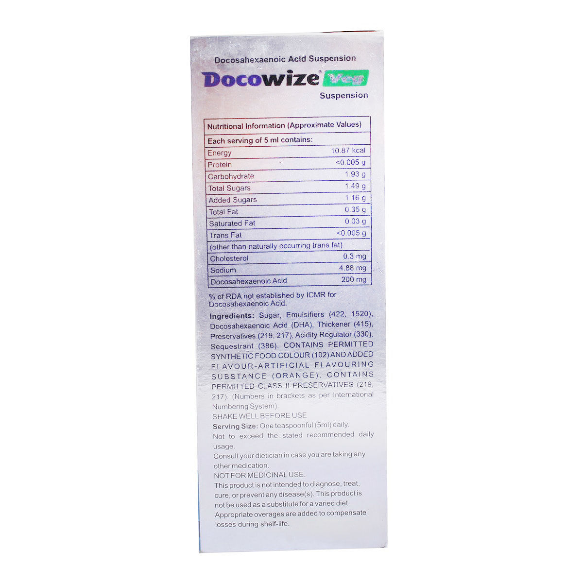 Docowize Veg Suspension 100 ml Price, Uses, Side Effects, Composition ...