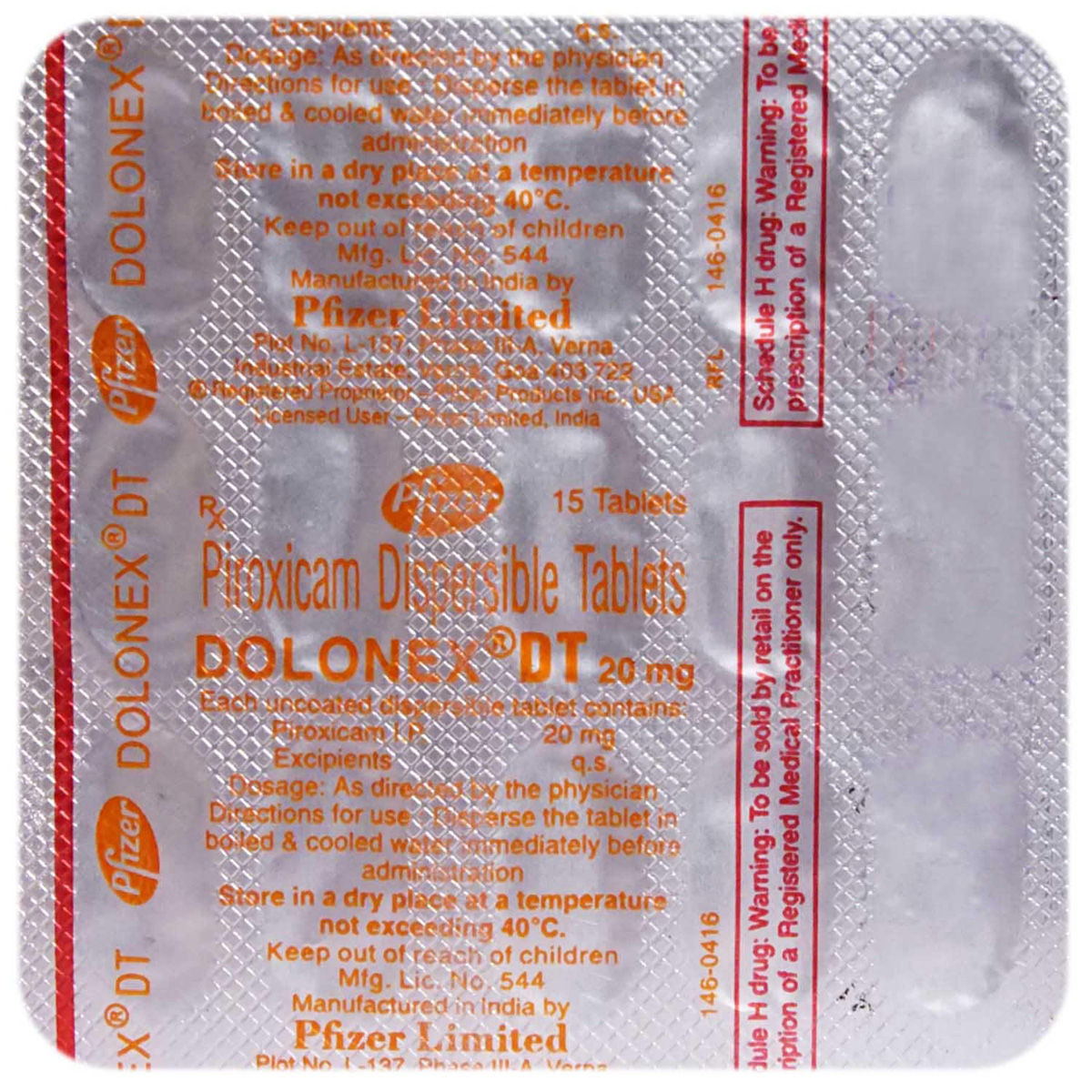 Dolonex DT 20 mg Tablet | Uses, Side Effects, Price | Apollo Pharmacy
