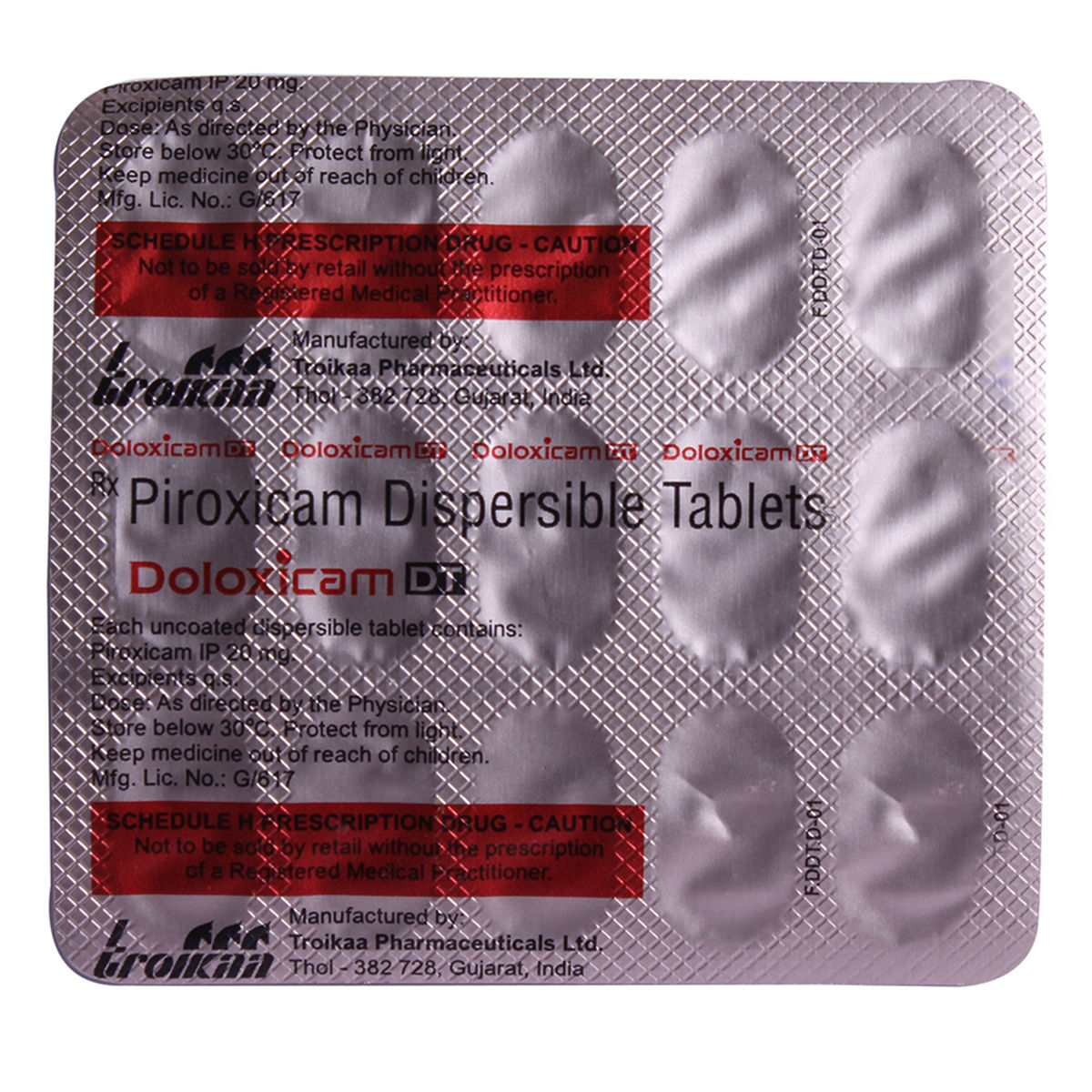 Doloxicam 20mg Dt Tablet 15's Price, Uses, Side Effects, Composition ...