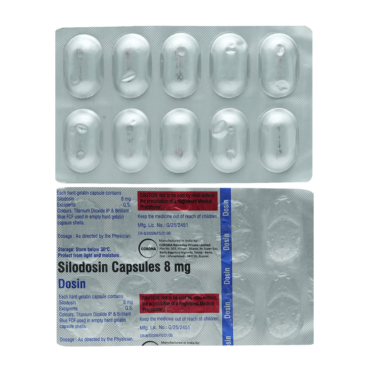 Dosin 8 mg Capsule | Uses, Side Effects, Price | Apollo Pharmacy