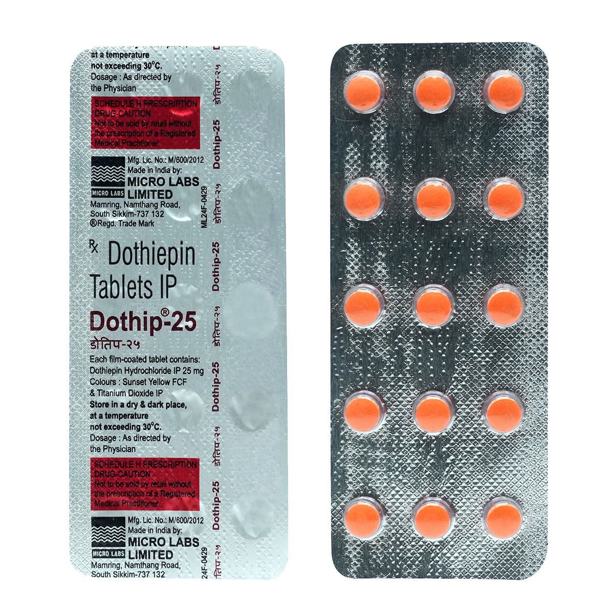 Dothip-25 Tablet | Uses, Side Effects, Price | Apollo Pharmacy