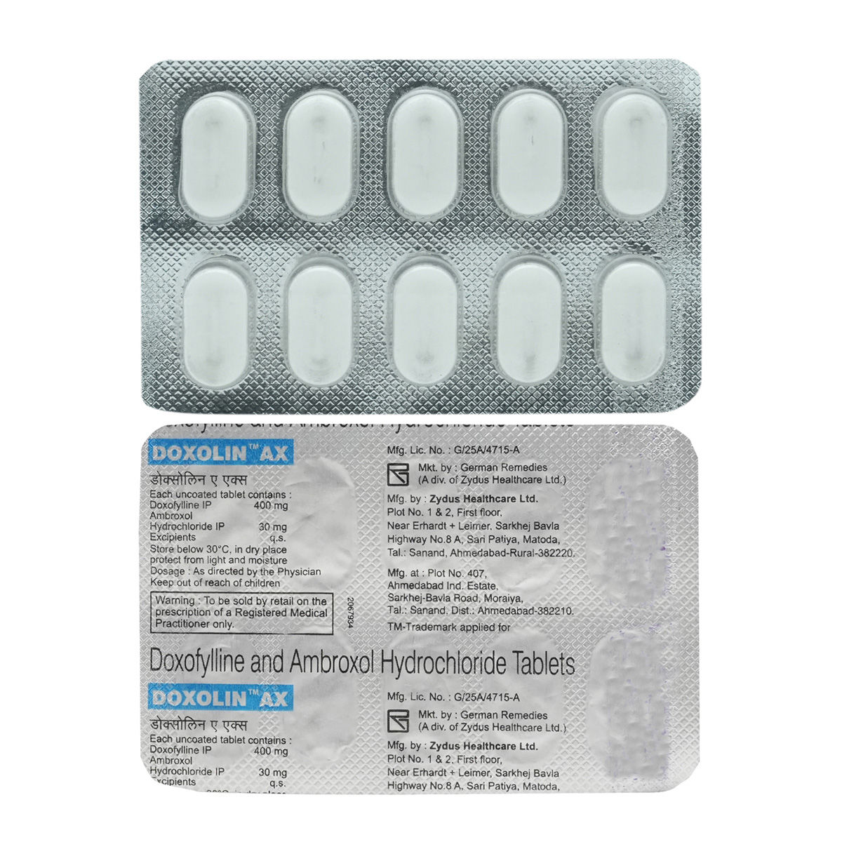 Doxolin AX Tablet 10's Price, Uses, Side Effects, Composition - Apollo ...