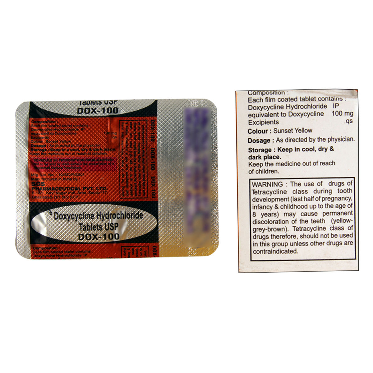 Dox-100 Tablet 8's Price, Uses, Side Effects, Composition - Apollo Pharmacy