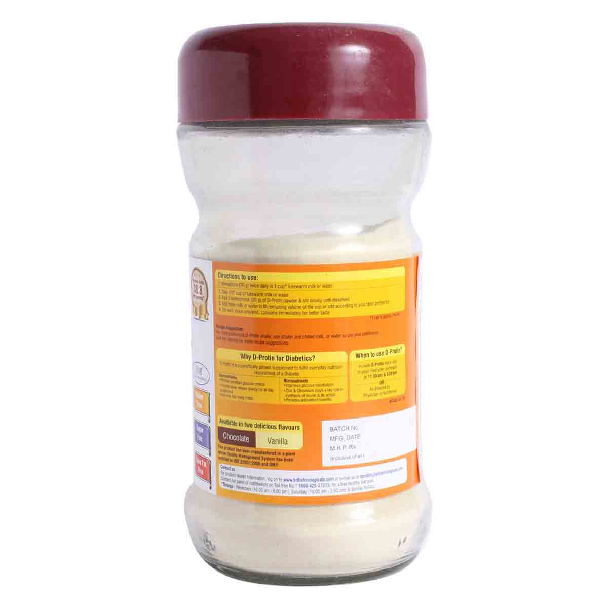 D-Protin Vanilla Flavour Powder, 200 gm Tin Price, Uses, Side Effects ...