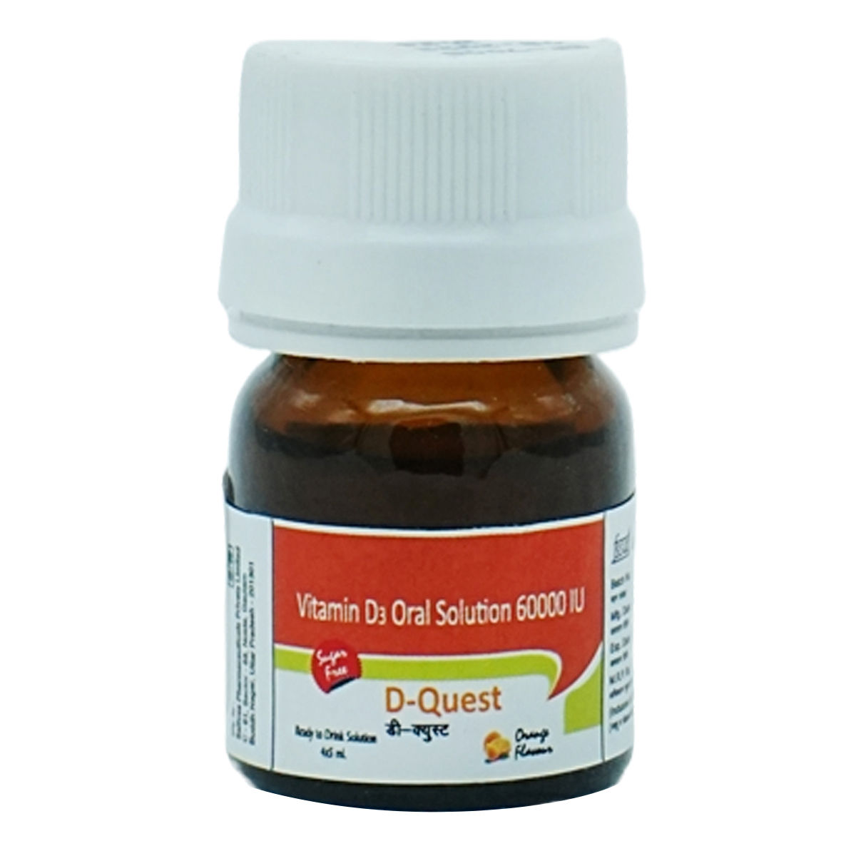 D-Quest 60K Sugar Free Orange Oral Solution 5 ml | Uses, Side Effects ...