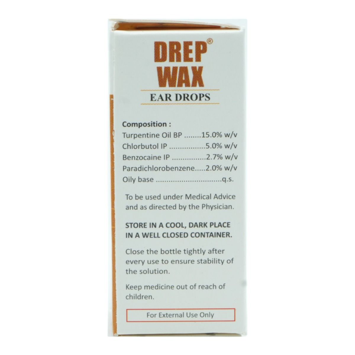 Drep Wax Ear Drops | Uses, Side Effects, Price | Apollo Pharmacy