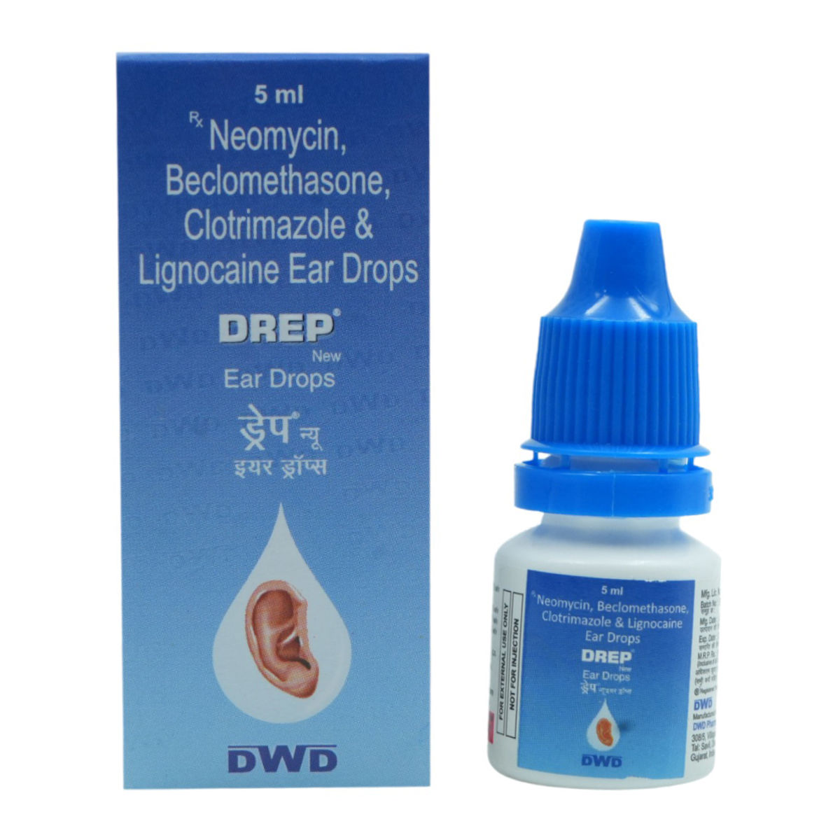 Drep New Ear Drops 5 ml | Uses, Side Effects, Price | Apollo Pharmacy