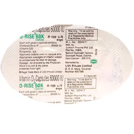 D-Rise 60K Softgel Capsule | Uses, Side Effects, Price | Apollo Pharmacy