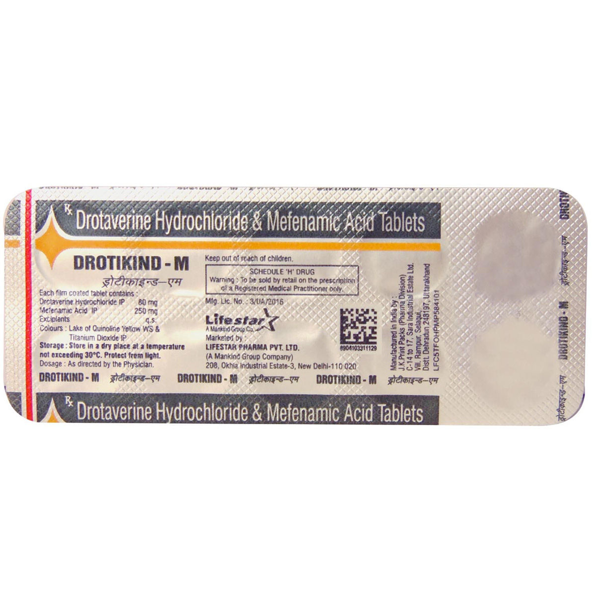 Drotikind M Tablet | Uses, Side Effects, Price | Apollo Pharmacy