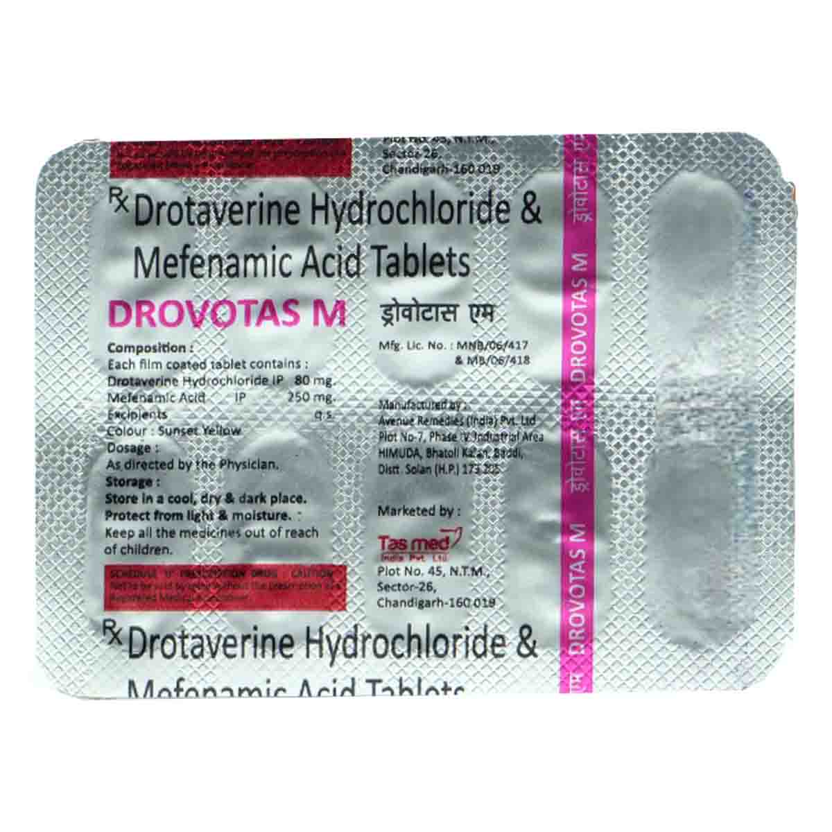 Drovotas-M Tablet 10's Price, Uses, Side Effects, Composition - Apollo ...