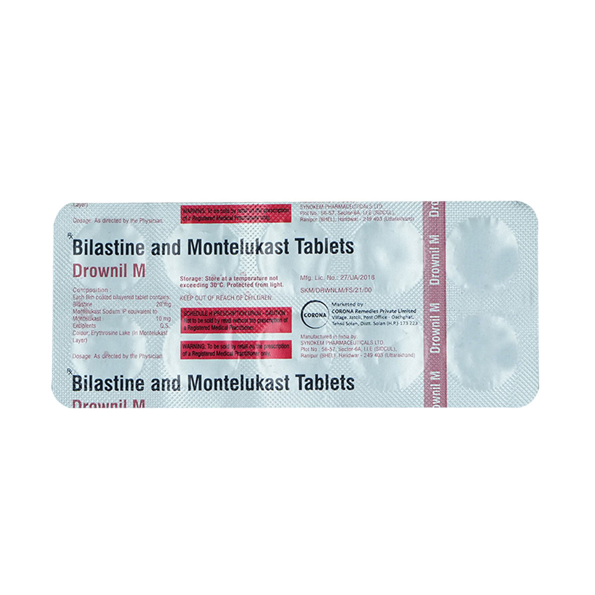 Drownil M Tablet 10's Price, Uses, Side Effects, Composition - Apollo ...