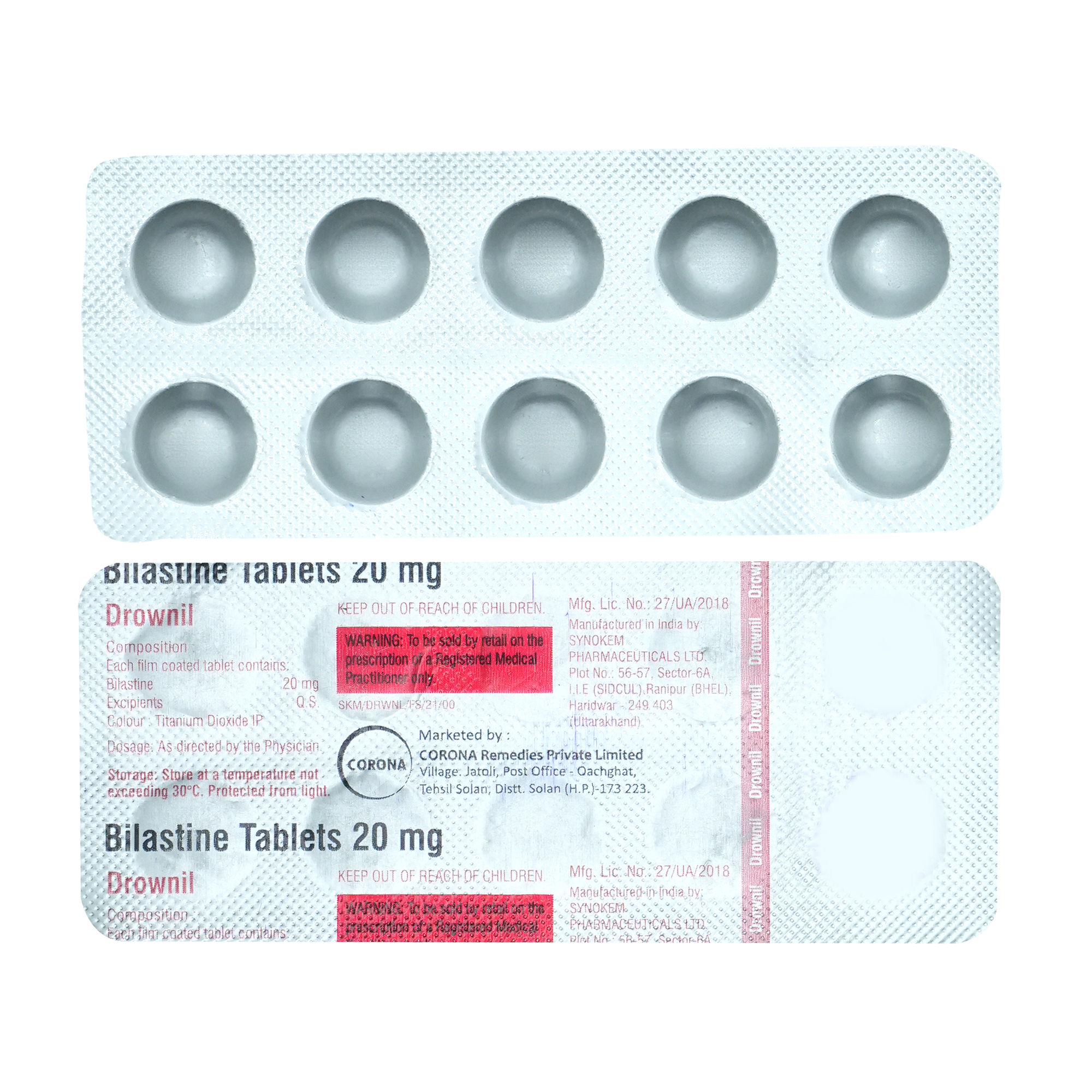 Drownil 20 Tablet | Uses, Side Effects, Price | Apollo Pharmacy