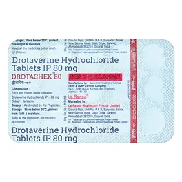 Drotachek-80 Tablet | Uses, Side Effects, Price | Apollo Pharmacy