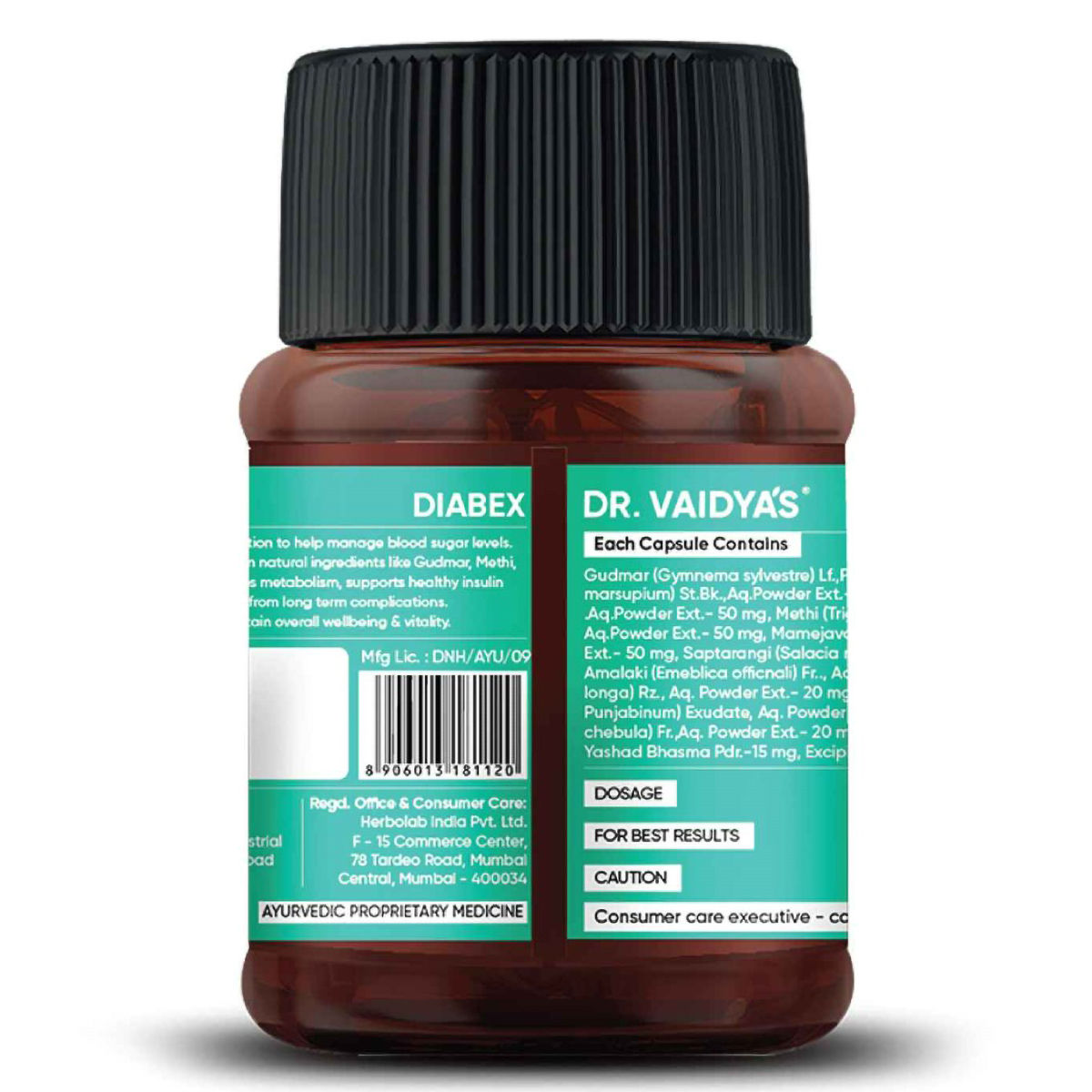 Dr. Vaidya's Diabex, 30 Capsules Price, Uses, Side Effects, Composition ...