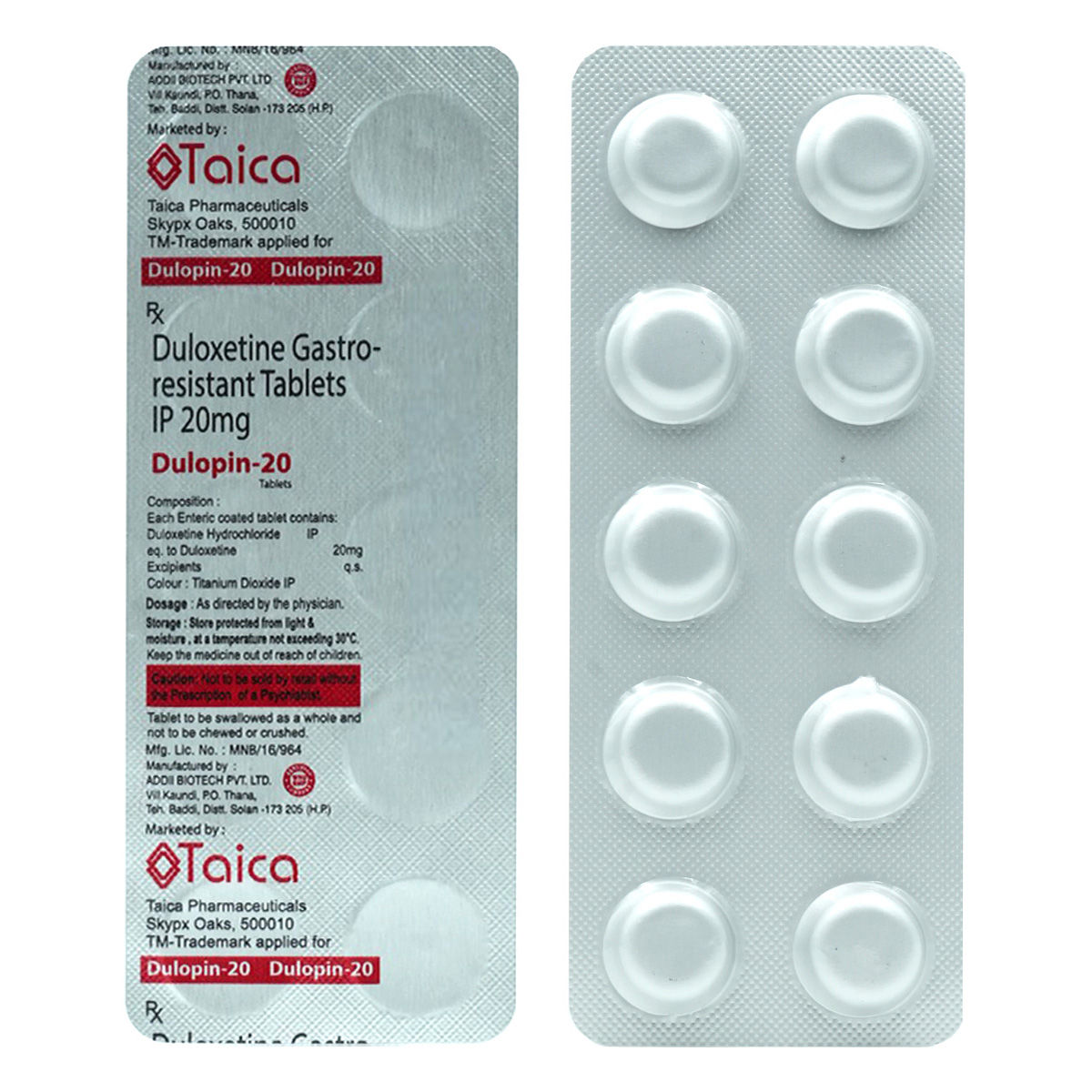 Dulopin-20 Tablet | Uses, Side Effects, Price | Apollo Pharmacy