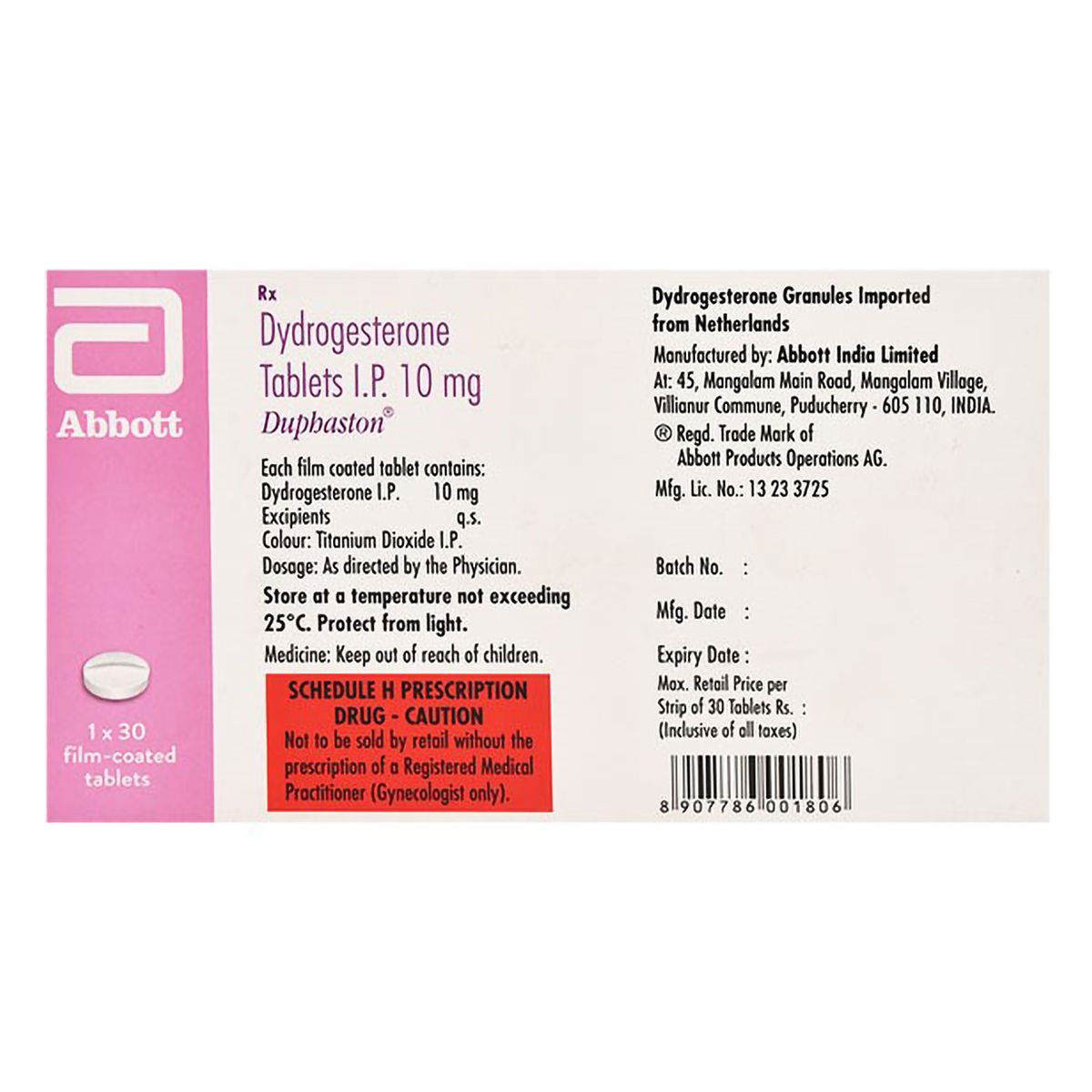 Duphaston 10Mg Tab | Uses, Side Effects, Price | Apollo Pharmacy