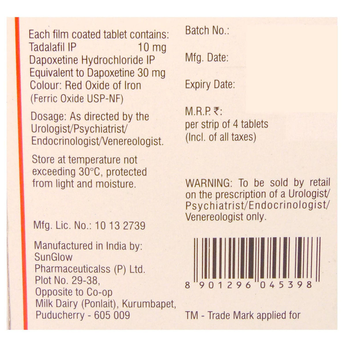 Duraplus Tablet | Uses, Side Effects, Price | Apollo Pharmacy