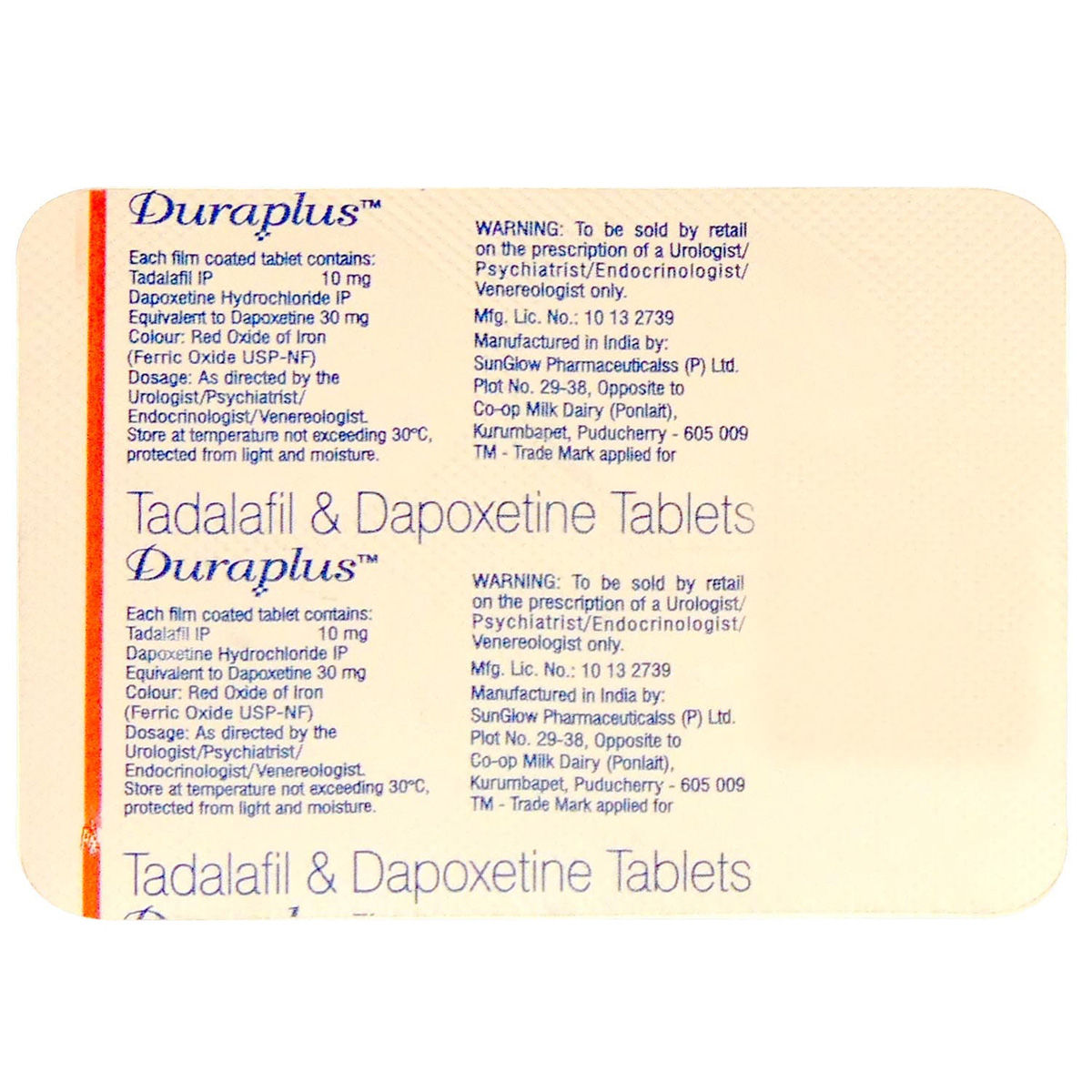 Duraplus Tablet | Uses, Side Effects, Price | Apollo Pharmacy