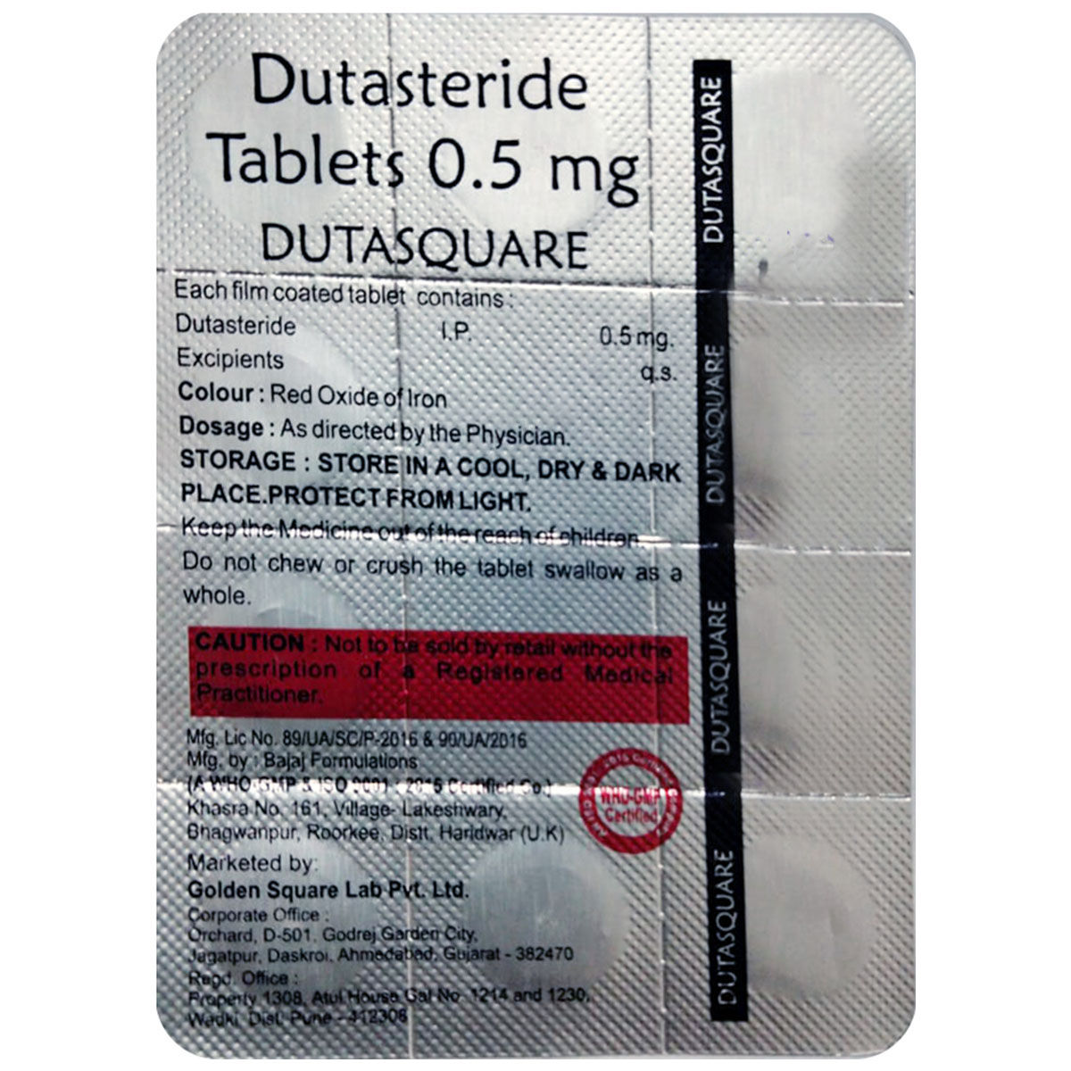 Dutasquare Tablet | Uses, Side Effects, Price | Apollo Pharmacy