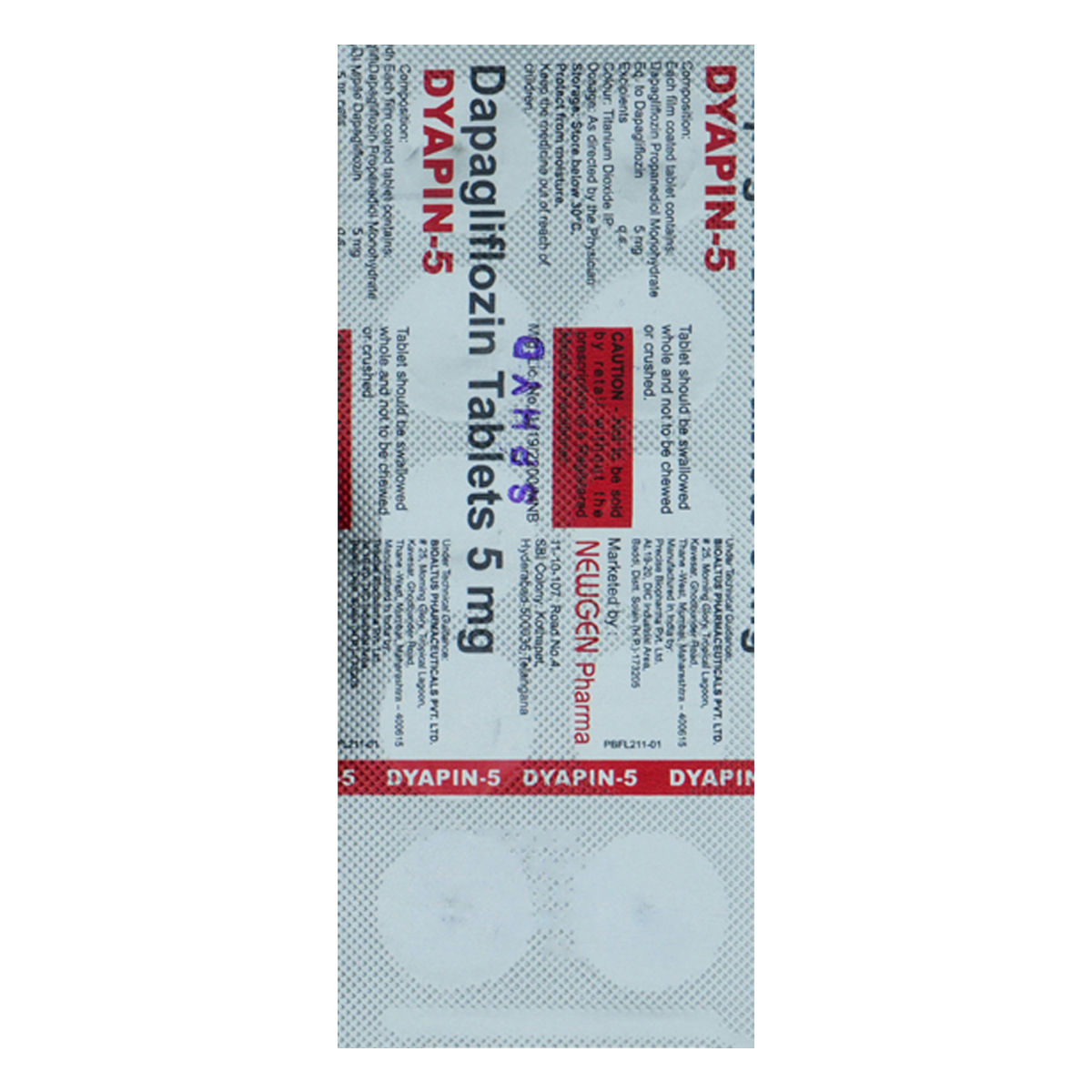 Dyapin-5 Tablet | Uses, Side Effects, Price | Apollo Pharmacy