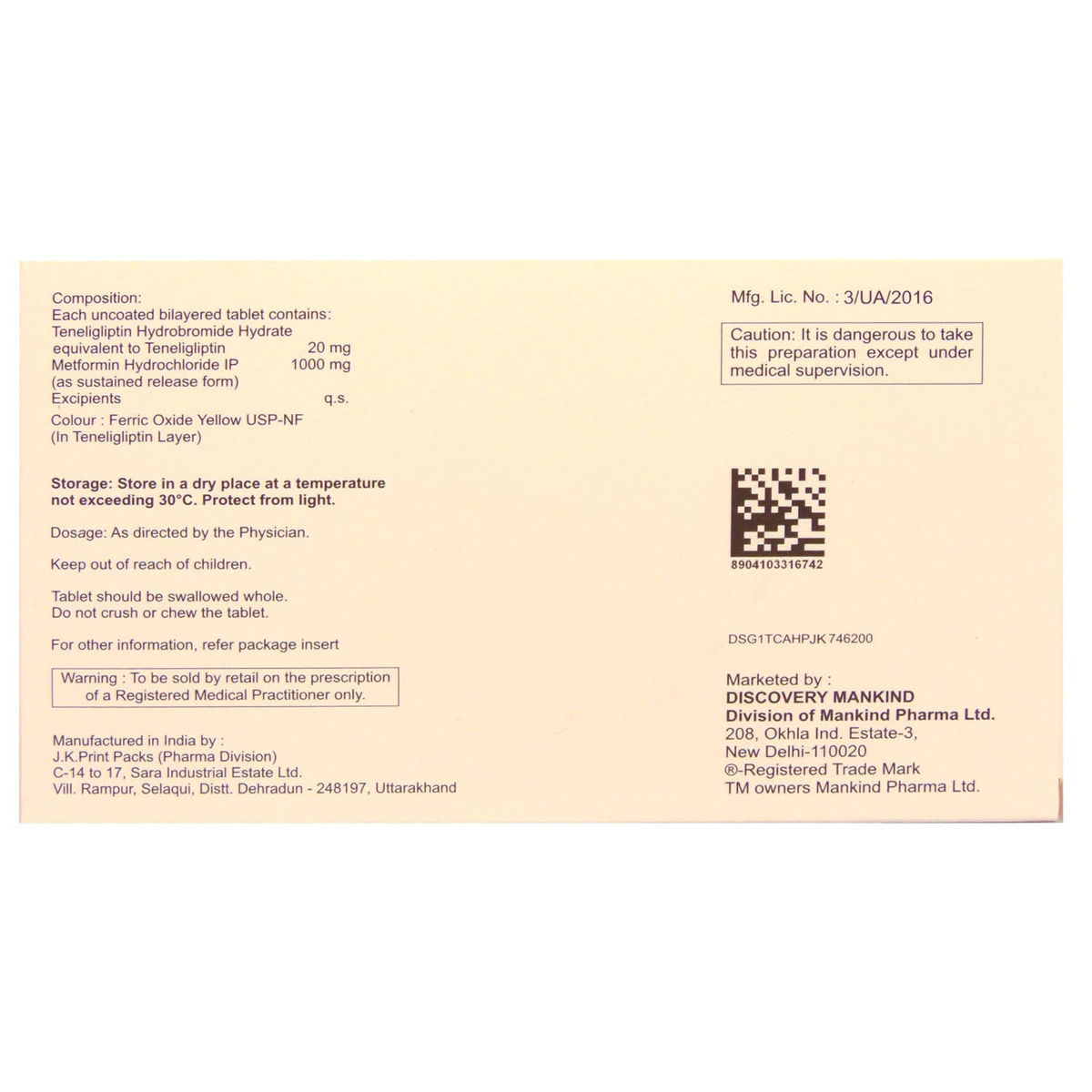 Dynaglipt-M Forte Tablet 10's Price, Uses, Side Effects, Composition ...