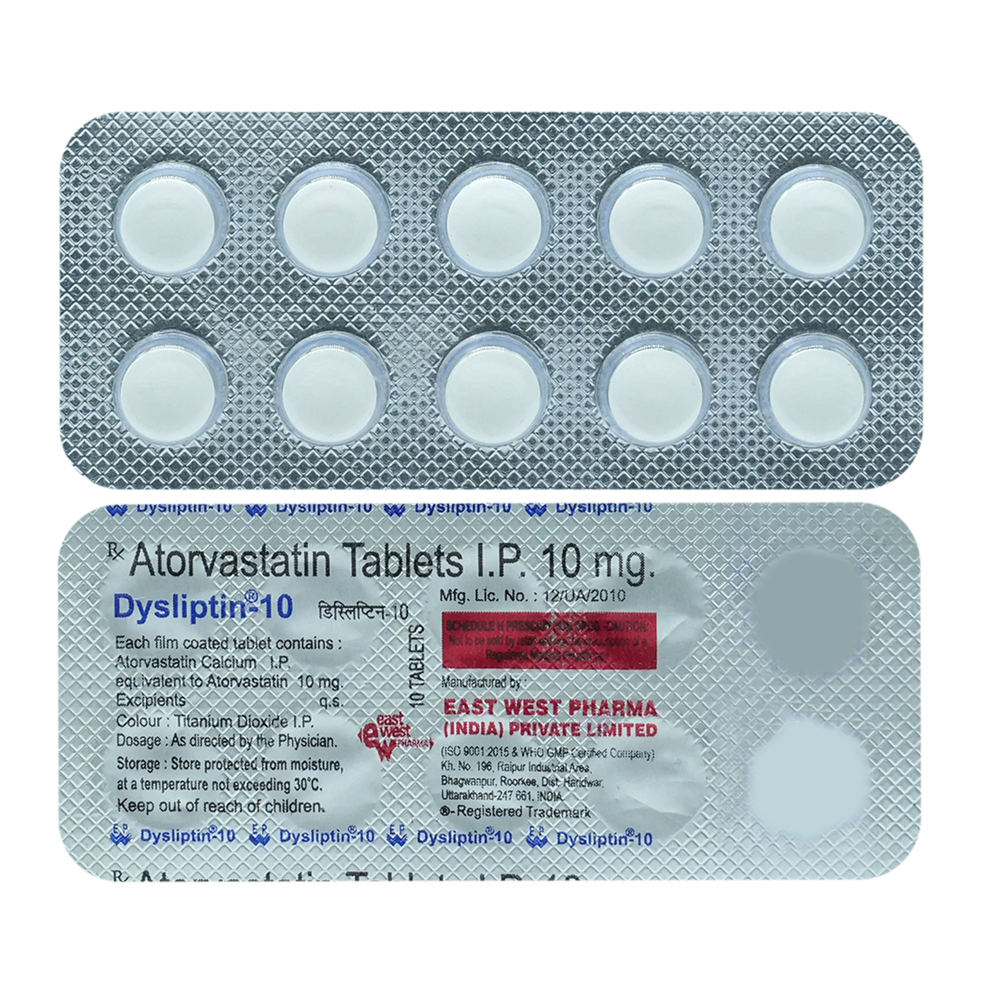 Dysliptin 10 Tablet | Uses, Side Effects, Price | Apollo Pharmacy