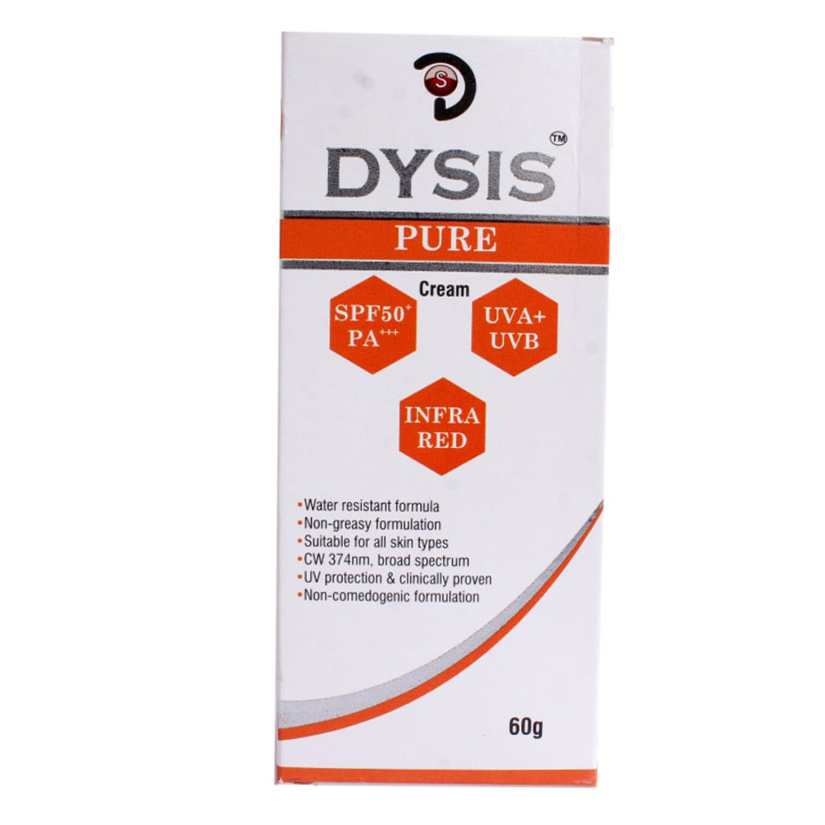 Dysis Pure Spf50+ Cream 60gm Price, Uses, Side Effects, Composition ...