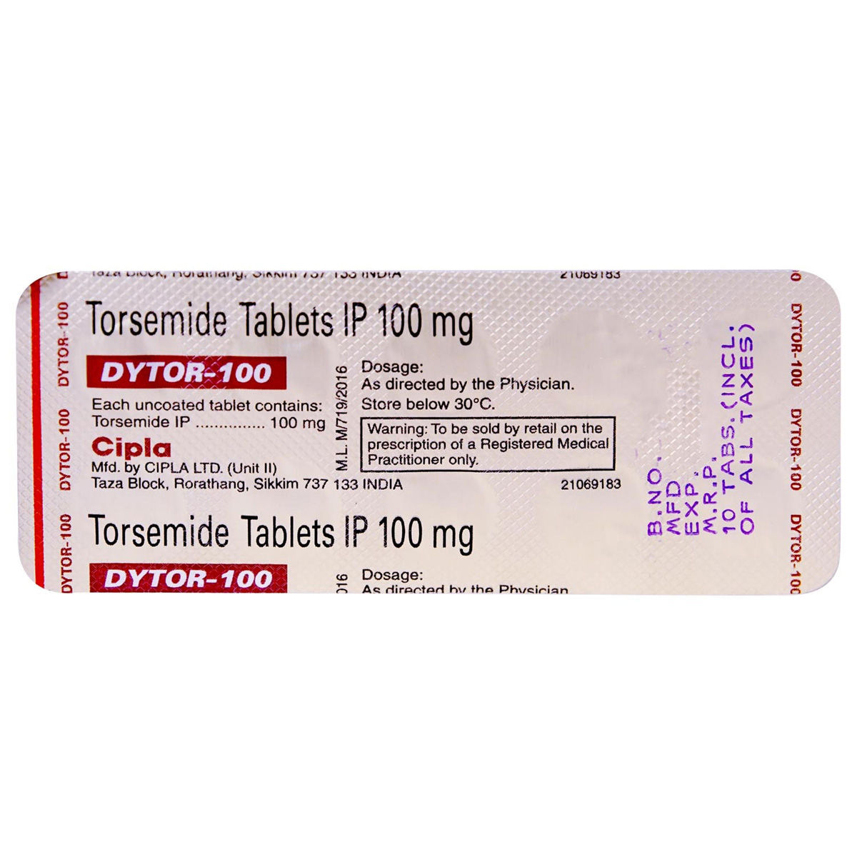 Dytor 100 Tablet | Uses, Side Effects, Price | Apollo Pharmacy